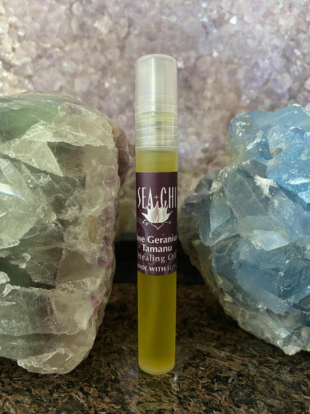 Rose Geranium Tamanu Healing Oil | Sea Chi