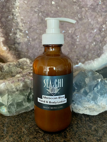 Moroccan Blue Hand & Body Lotion | Sea Chi