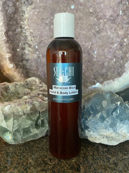Moroccan Blue Hand & Body Lotion | Sea Chi