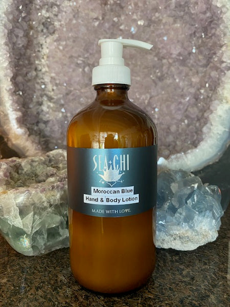 Moroccan Blue Hand & Body Lotion | Sea Chi